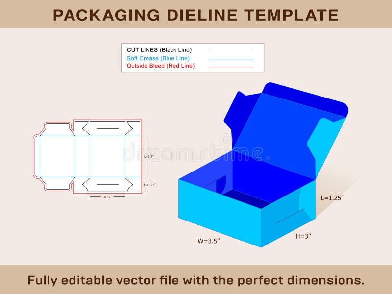 Classic Box, Storage Box, Shipping Box, Dieline Template and 3d Box ...