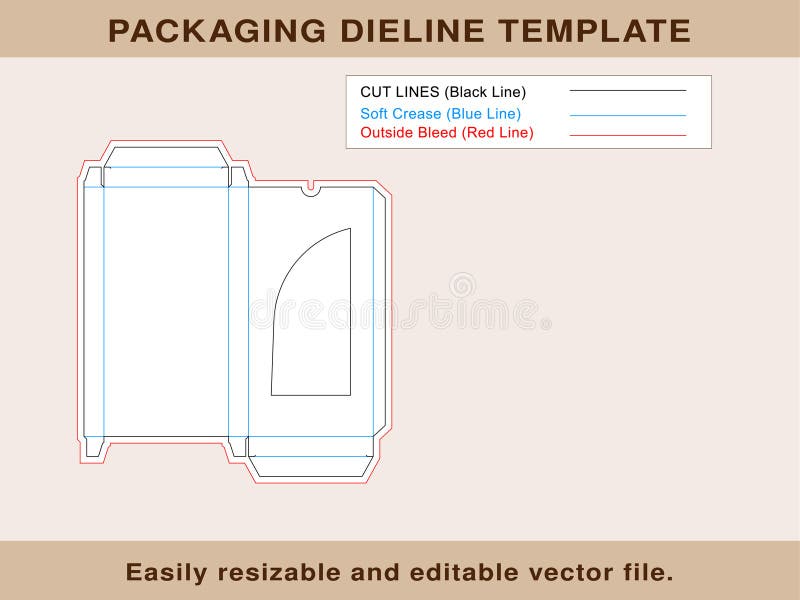 Classic Box, Storage Box, Shipping Box, Dieline Template Stock Vector ...