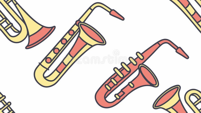 Classic Brass Musical Instruments Jazz, Vector Design Generative AI ...