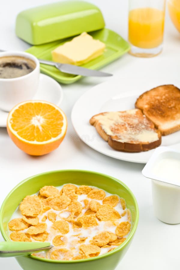 Classic breakfast meal stock image. Image of dairy, drink - 8494751