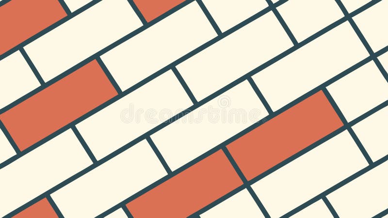 Classic Brick Wall Pattern, Architectural Texture, Vector Design ...