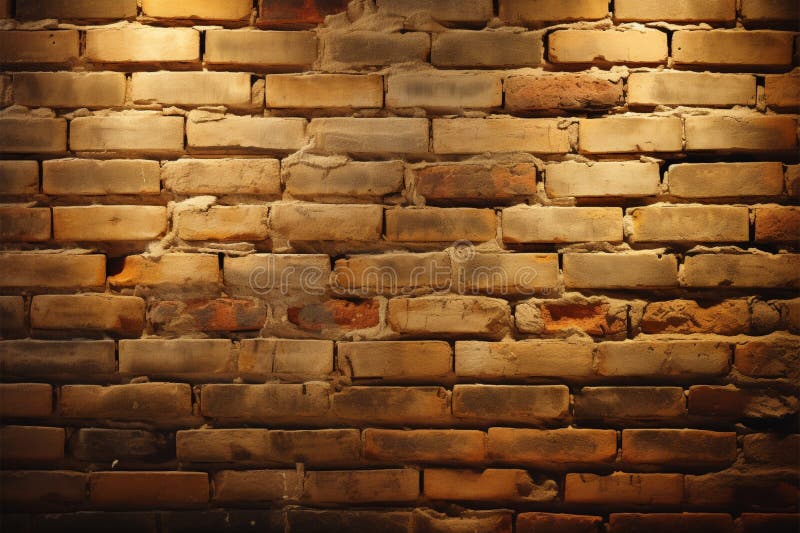 Classic Brick Wall with a Soft, Nostalgic Light Leak Backdrop Stock ...