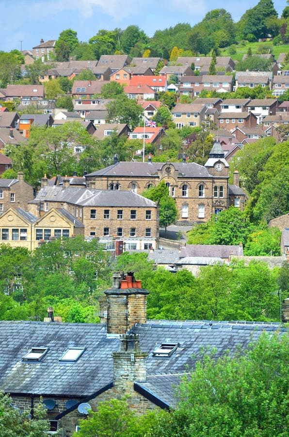 Classic British Landscape at the Peak District Near Manchester Stock ...