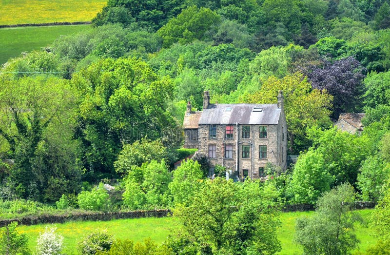 Classic British Landscape at the Peak District Near Manchester Stock ...