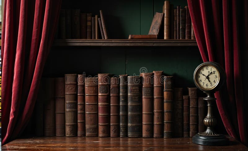 Victorian Bookshelf stock illustration. Illustration of british - 393577733