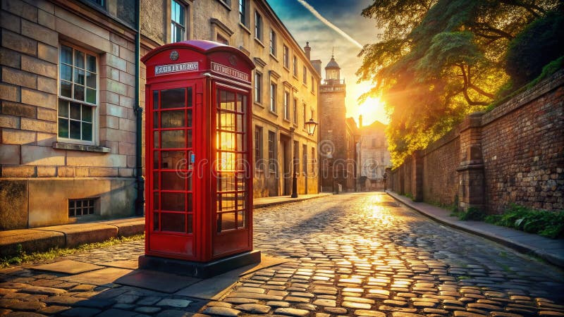 Classic British Red Phone Booth a Timeless Symbol of Communication from ...
