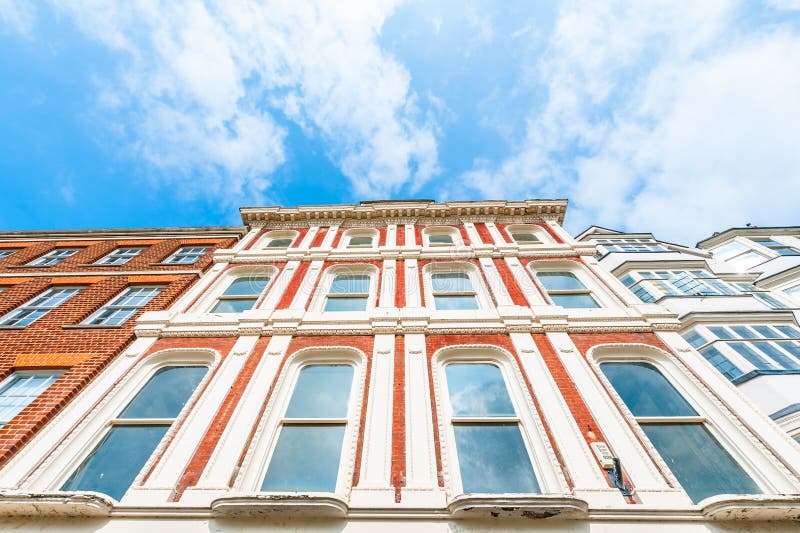 Classic British Townhouse stock photo. Image of brown - 55924710