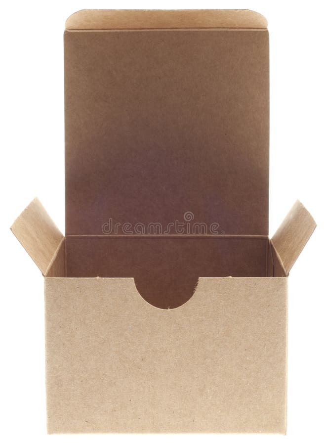 Classic Brown Box Open stock photo. Image of move, studio - 20297636