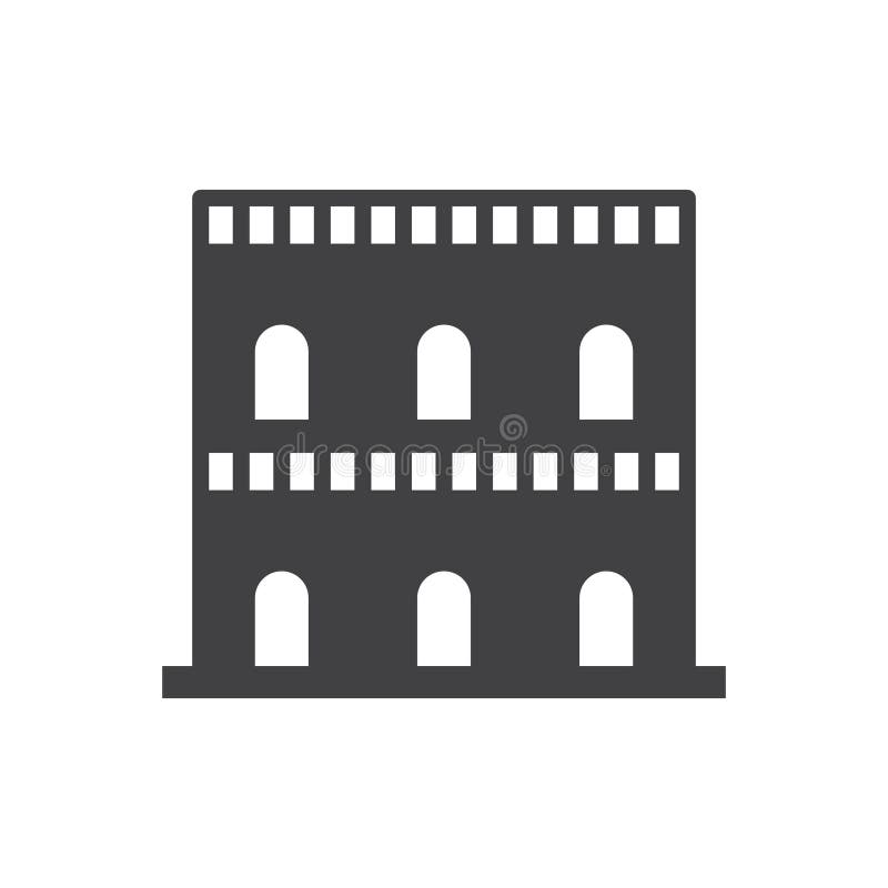 Classic Building Icon - Historic Palace Icon Stock Vector ...