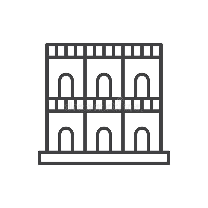 Classic Building Icon - Historic Palace Icon Stock Illustration ...