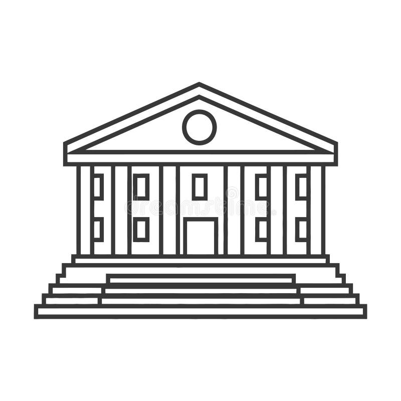 Government Building Line Drawing Stock Illustrations – 1,161 Government ...