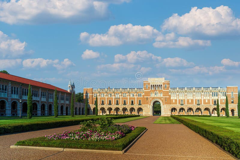 Classic Building at Rice University, Houston, Texas Stock Image - Image ...