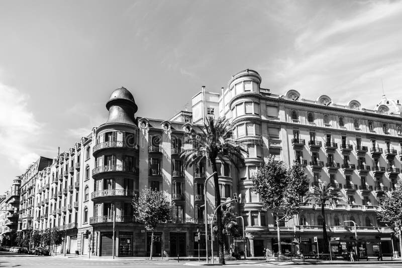 Diagonal Buildings Upward View Background Stock Image - Image of center ...