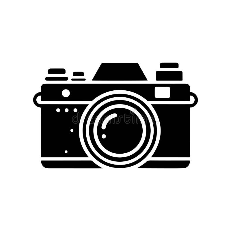 Classic Camera Icon Silhouette Vector Design Stock Vector ...