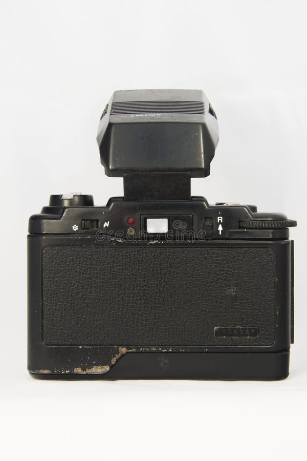 Classic camera sideview stock image. Image of flash, classic - 76651751