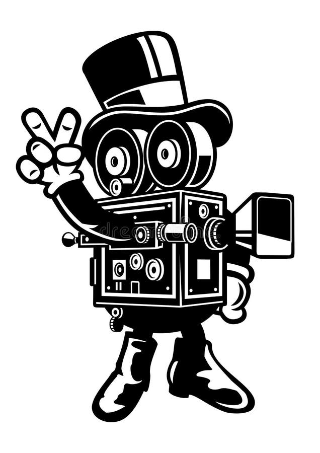 Classic Cameraman stock illustration. Illustration of text - 323001259