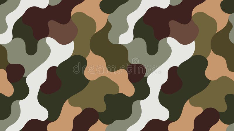 A Classic Camouflage Pattern Stock Vector - Illustration of combat ...