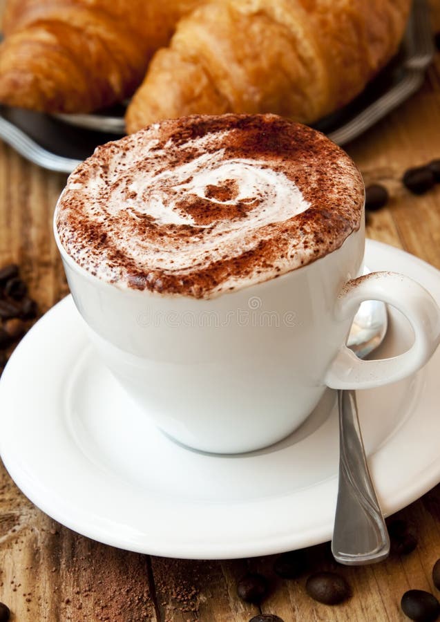 Classic Cappuccino Coffee Cup Stock Image - Image of food, aroma: 43752215