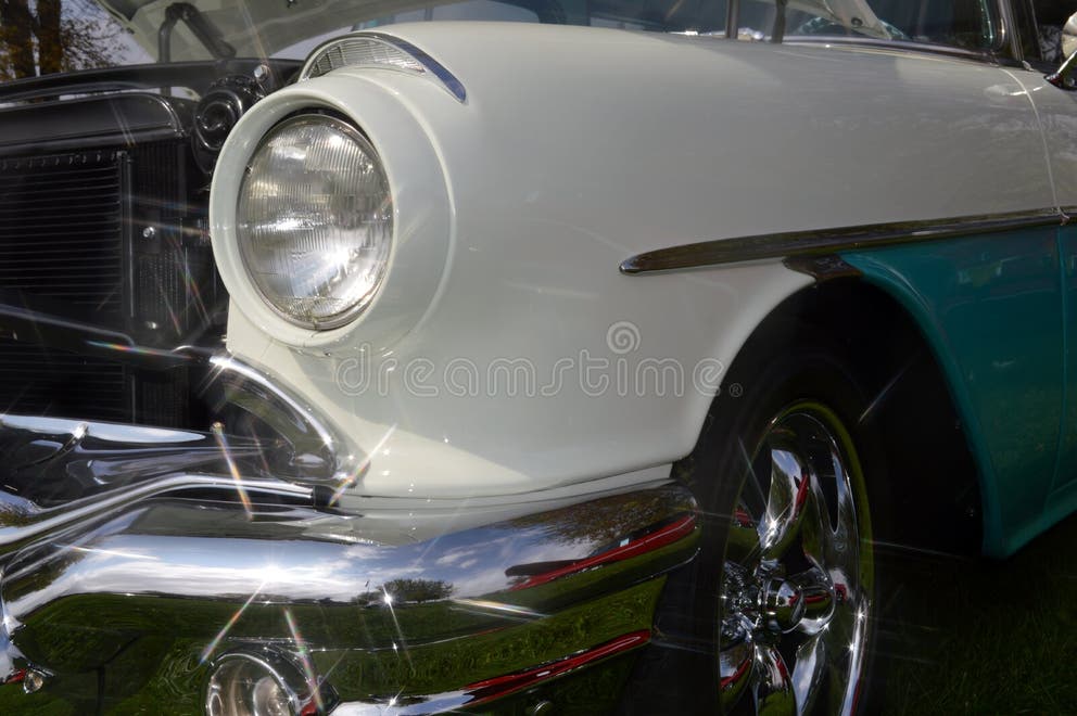 Classic Car at an Antique Car Show Stock Photo - Image of rusty, orange ...