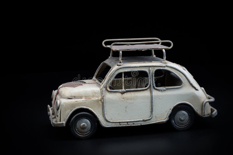 Classic Car on Black Background Stock Photo - Image of history, model ...