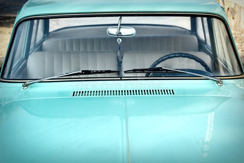 Classic car stock photo. Image of blue, front, american - 49612782