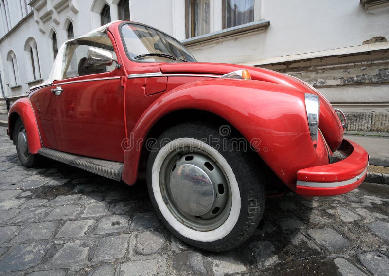 Classic car in Budapest stock photo. Image of travel, beetle - 6077618