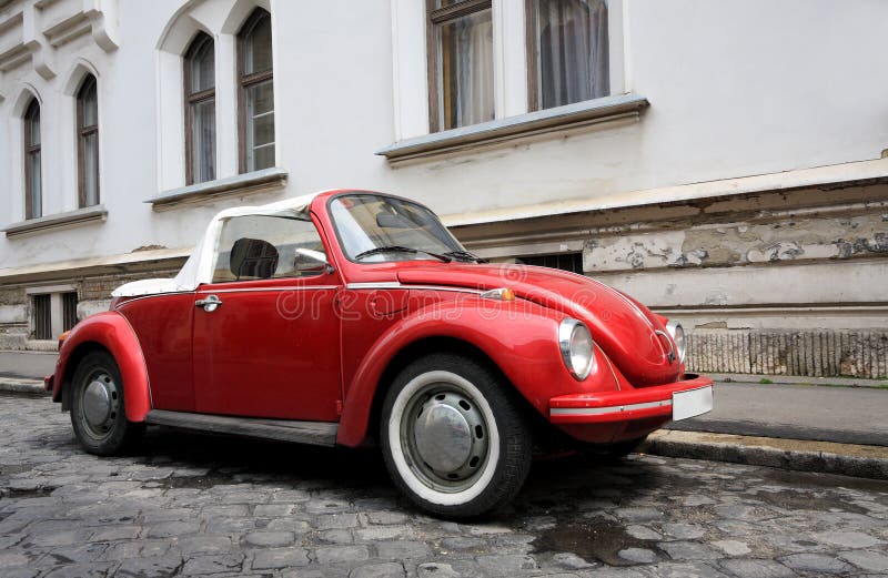 Classic car in Budapest stock image. Image of hungary - 6077857