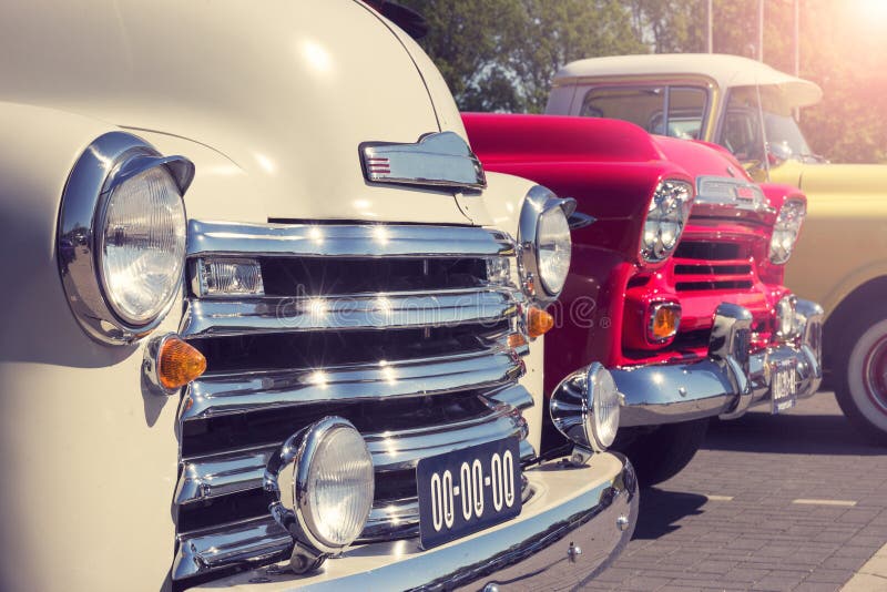 Classic car close up stock photo. Image of automobile - 90110508