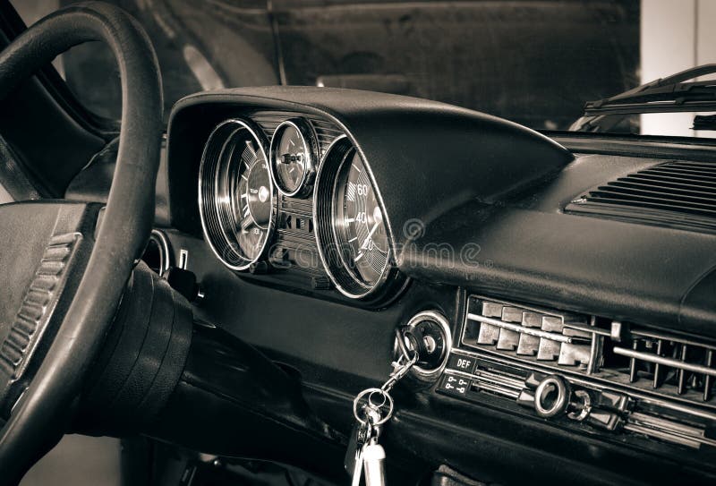 Classic Car Dashboard stock photo. Image of dash, parts - 50441040