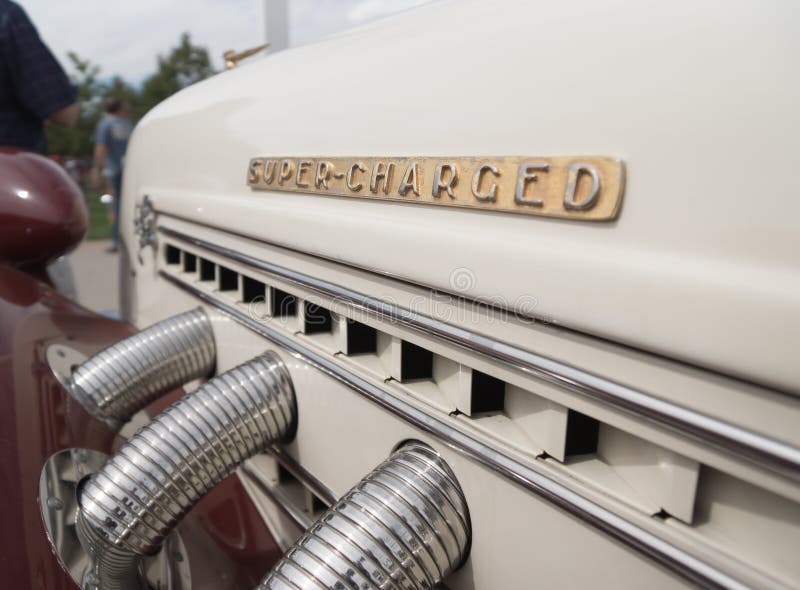 Classic car detail editorial stock photo. Image of collector - 162419353