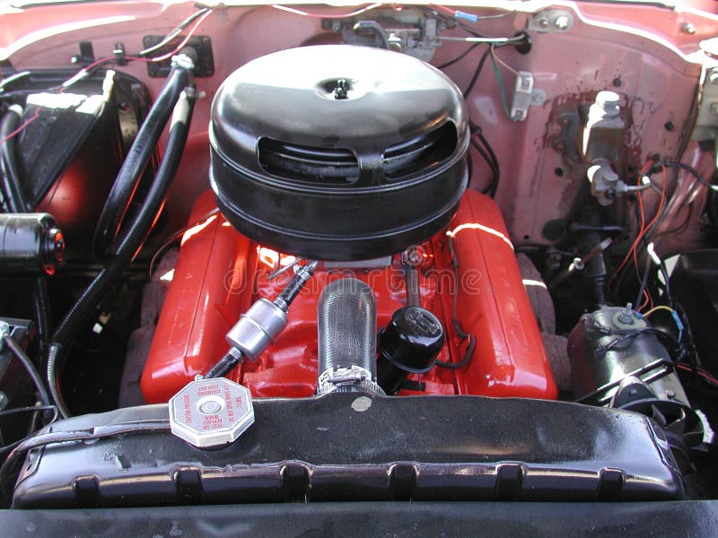 Classic Car Engine stock image. Image of restoration, machine - 105389