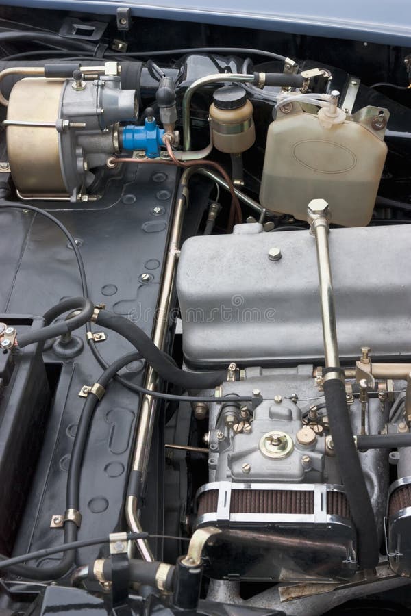 Classic car engine stock image. Image of engineering - 18770983