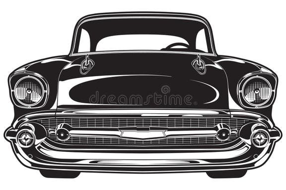 Classic Car Front stock vector. Illustration of cars - 42401418