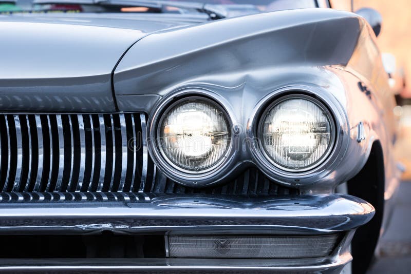 Classic car front stock image. Image of transportation - 89577455