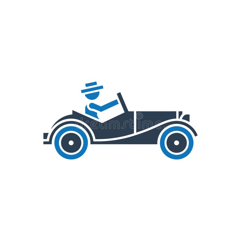 Classic Car Icon stock illustration. Illustration of vintage - 373775066