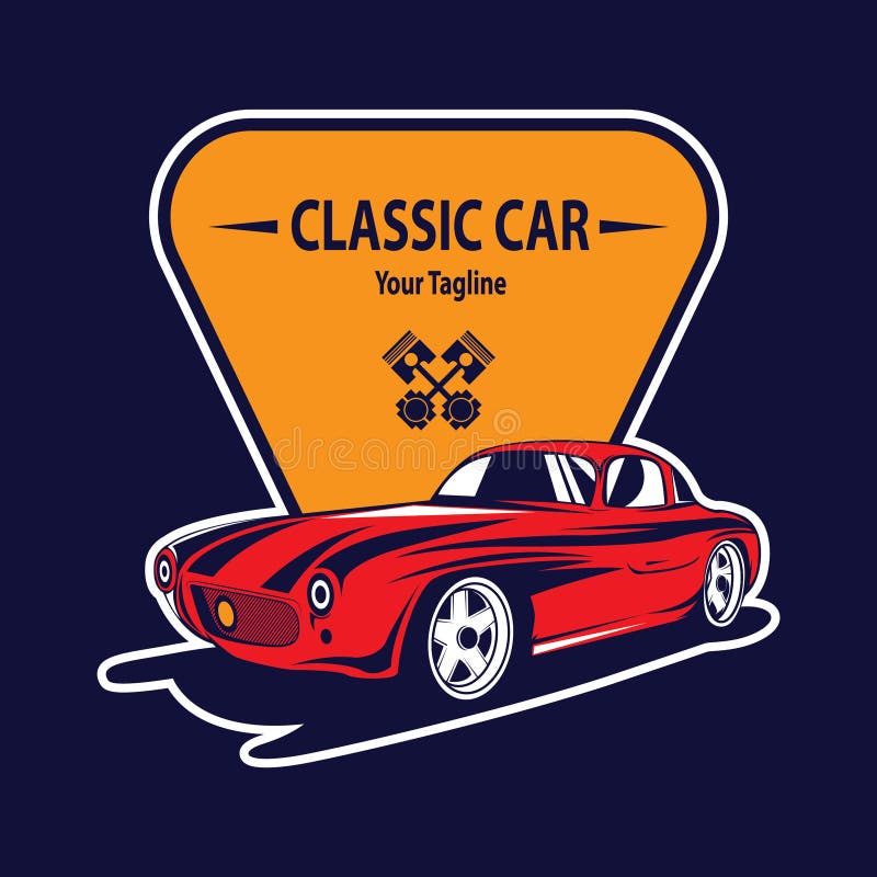 Classic car logo stock vector. Illustration of elegant - 85847943