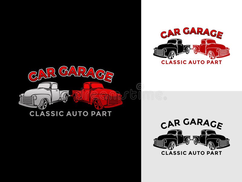 Classic Car Logo Vector. Auto Garage Car Logo Vector Stock Vector ...
