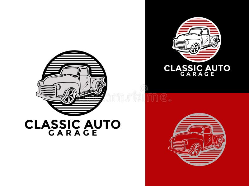 Classic Car Logo Vector. Auto Garage Car Logo Vector Stock Vector ...