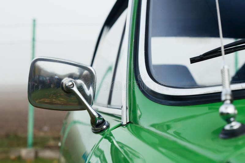 Classic car mirror stock image. Image of close, classic - 61415115