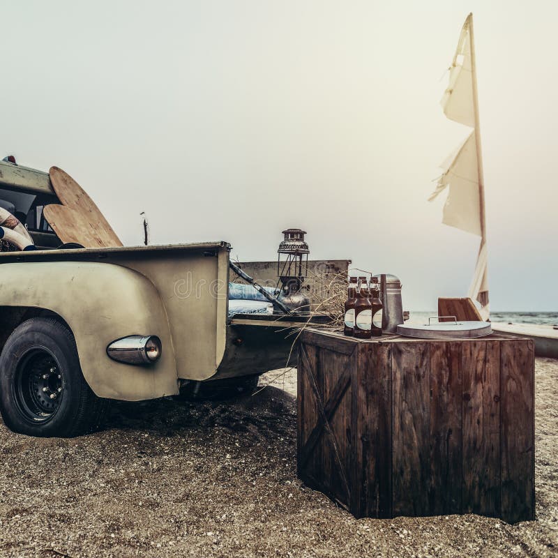 Classic Car Old Style Outdoors Concept Stock Photo - Image of drive ...