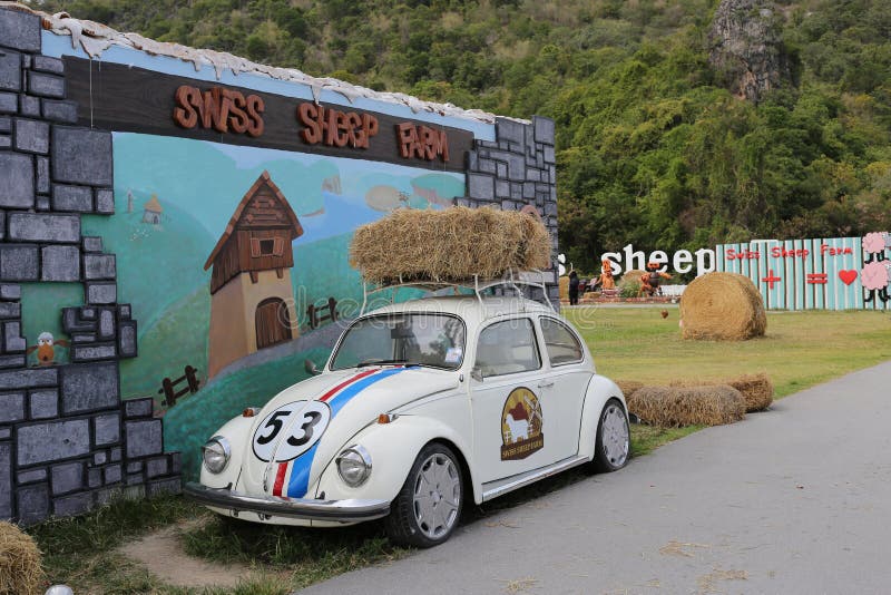 Combi classic car on farm editorial photography. Image of farm - 254096077