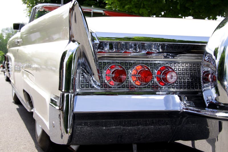 Classic car rear end stock photo. Image of metal, classic - 10850298