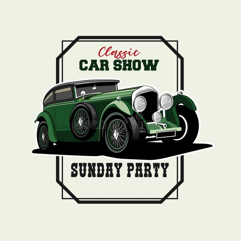 Car Show Sign Stock Illustrations – 2,063 Car Show Sign Stock ...