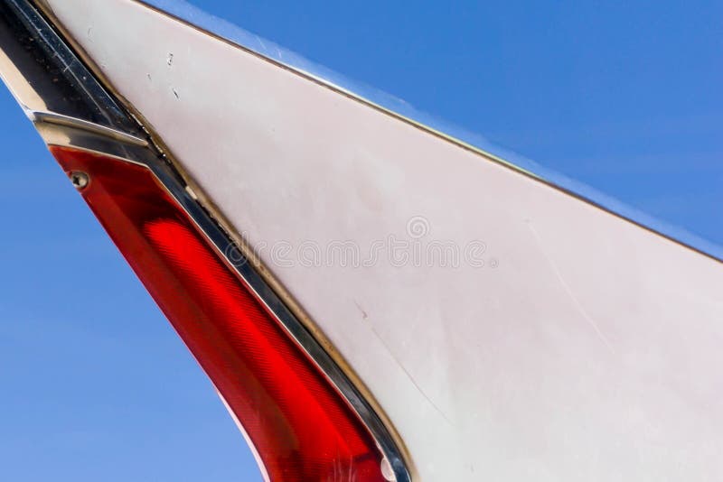 Classic car tail fin stock photo. Image of cadillac, aoutomobile - 76918382