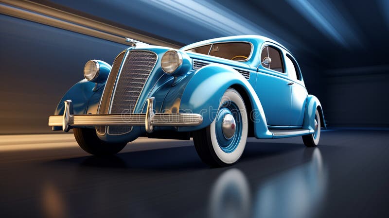 Classic Car Thats a Timeless Classic Stock Illustration - Illustration ...