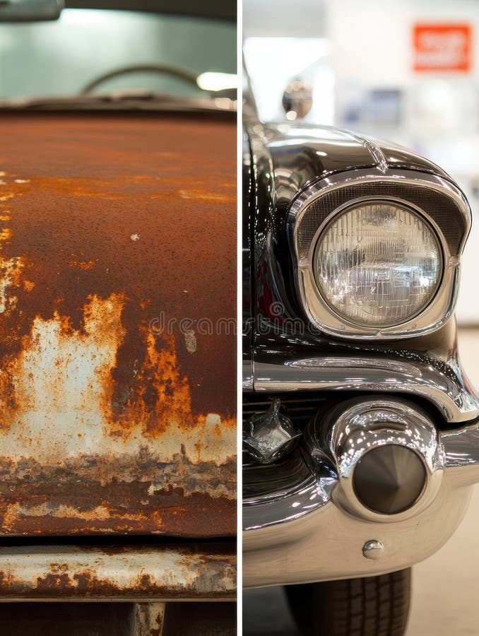 Classic Car Transformation with Stunning before and after Restoration ...