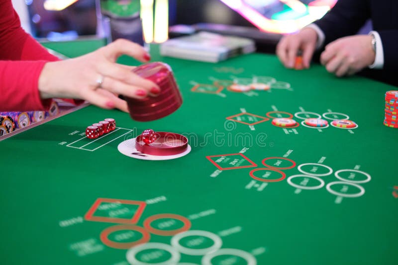 A Classic Casino Craps Game Stock Image - Image of craps, blackjack ...