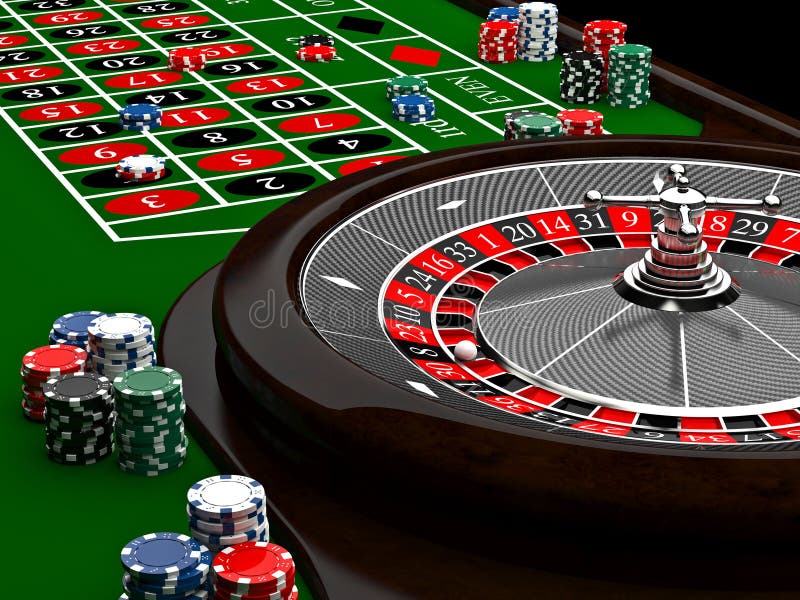 Classic casino roulette stock illustration. Illustration of risk - 82533686