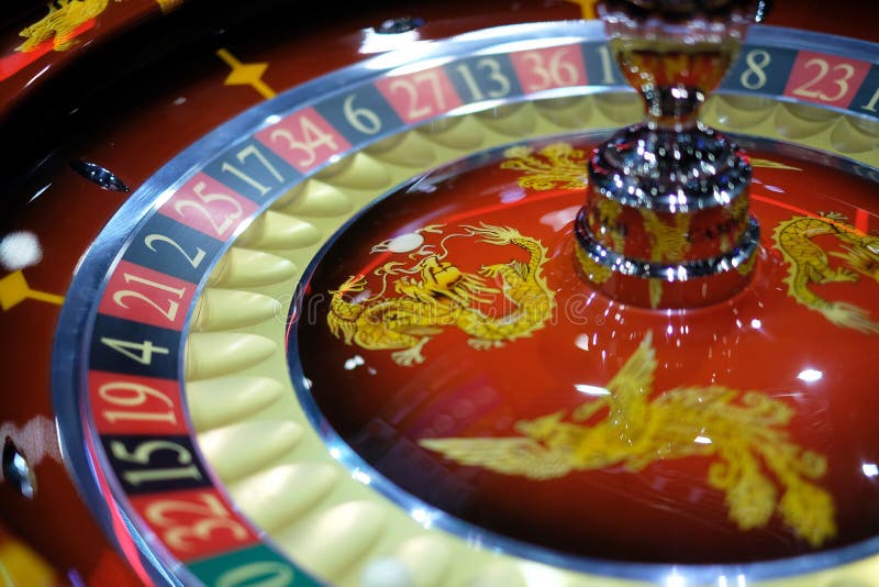 Classic Casino Roulette Wheel with Chinese Ornaments Stock Photo ...