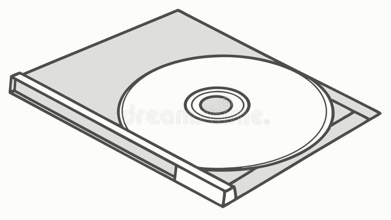 Classic CD Disc Media Storage Data Icon, Vector Design Generative AI ...